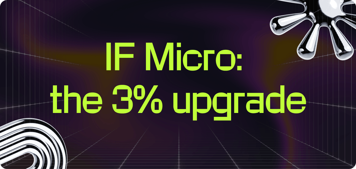 IF Micro Update | Minimum Payout Threshold Reduced to 3%